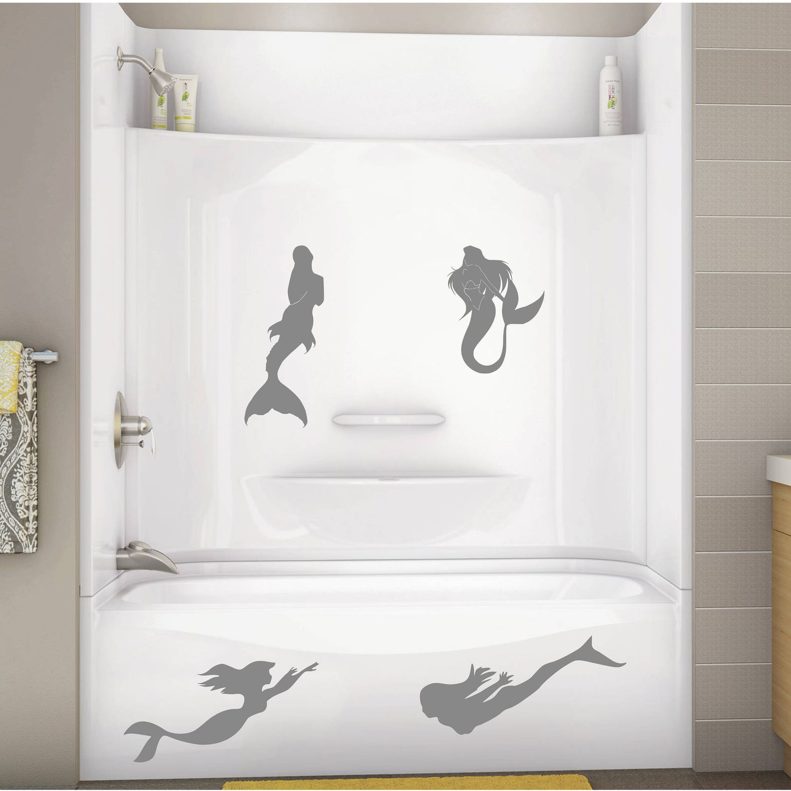 Mermaid Decals Bathtub Decals Shower Decals Mermaid Tub | Etsy