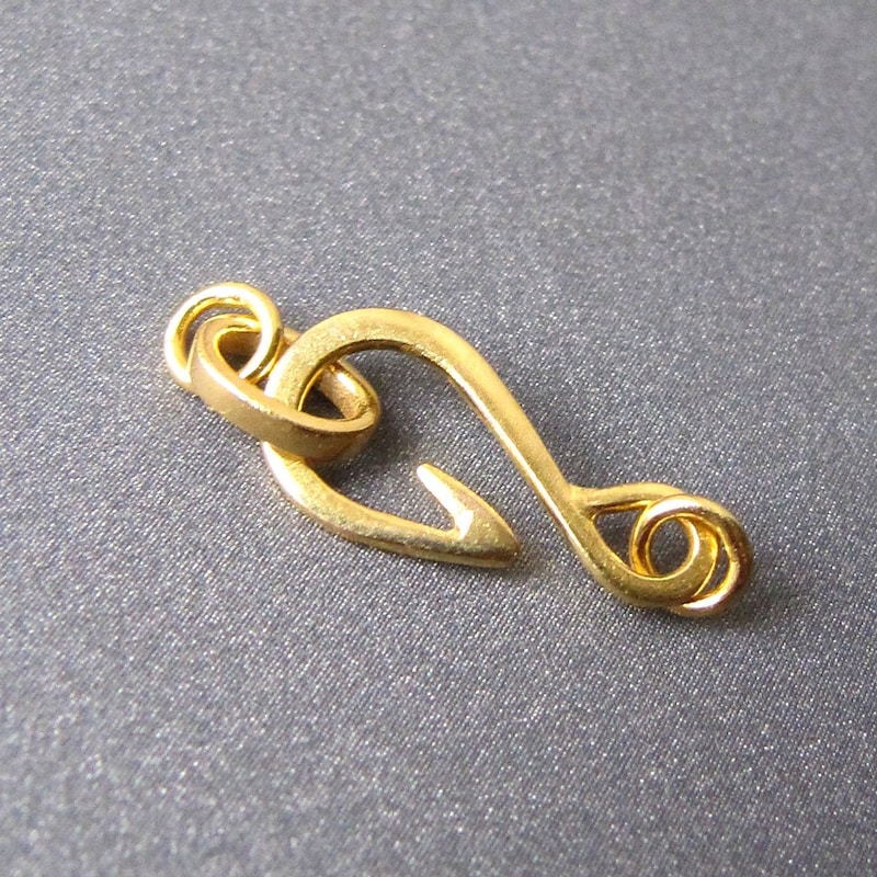 Sterling Fish Toggle Clasp - Etsy