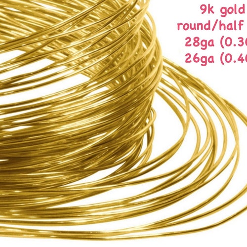 Solid 18k Gold Wire 28ga 0.30mm Half Hard Round 18 Carat - Etsy