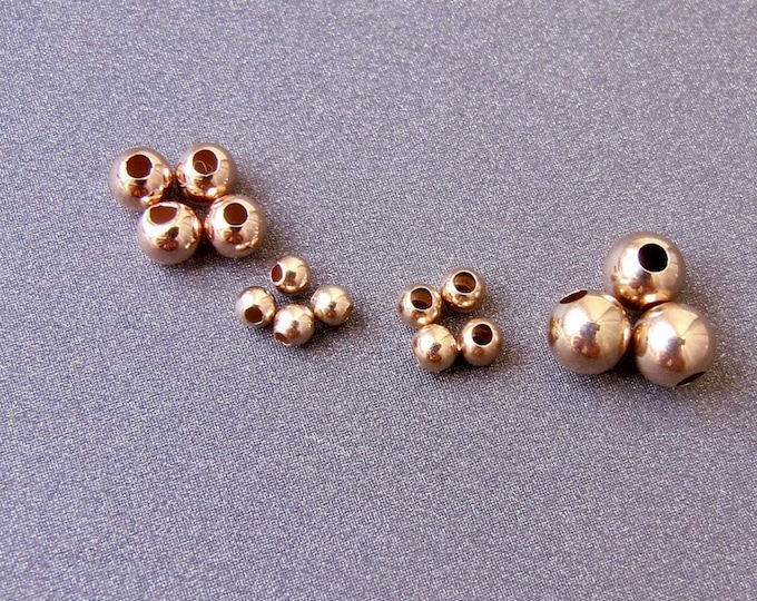 14k Gold Crimp Bead Cover 3mm Solid 14 Carat Yellow Gold Round Shiny ...