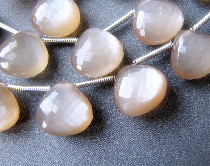 Coffee Moonstone Hearts • Pairs Available • 10x10.50mm • AAA+ Selected ...