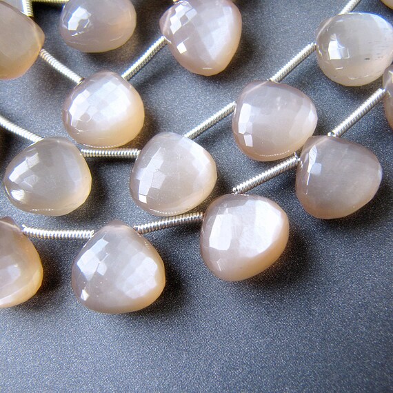 Coffee Moonstone Hearts Pairs Available 10x10.50mm AAA | Etsy