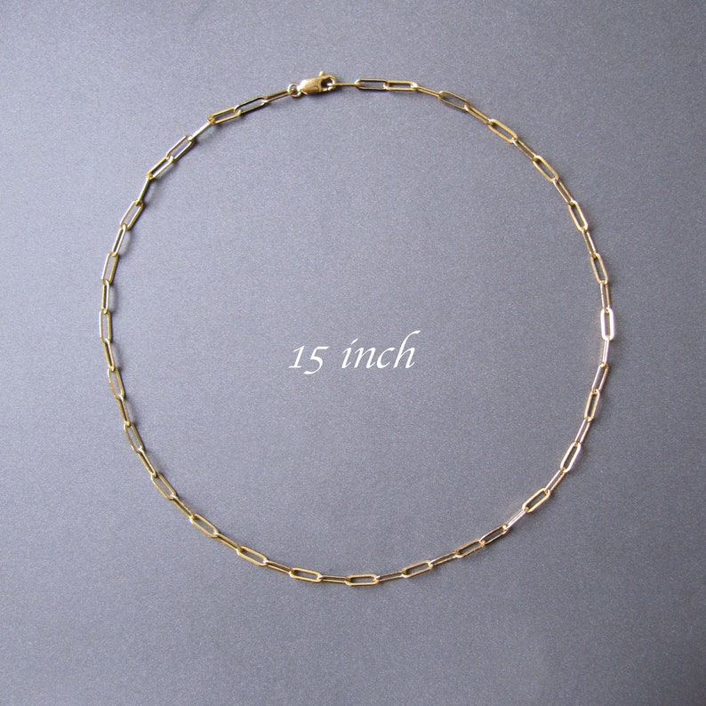 Paper Clip Gold Filled Chain Rectangular Links Bracelet - Etsy