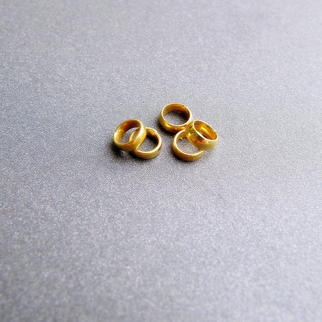 18k Gold ROLO Closed Jump Ring • 3.50x1.25mm • 2.80mm Hole • Solid 18 ...