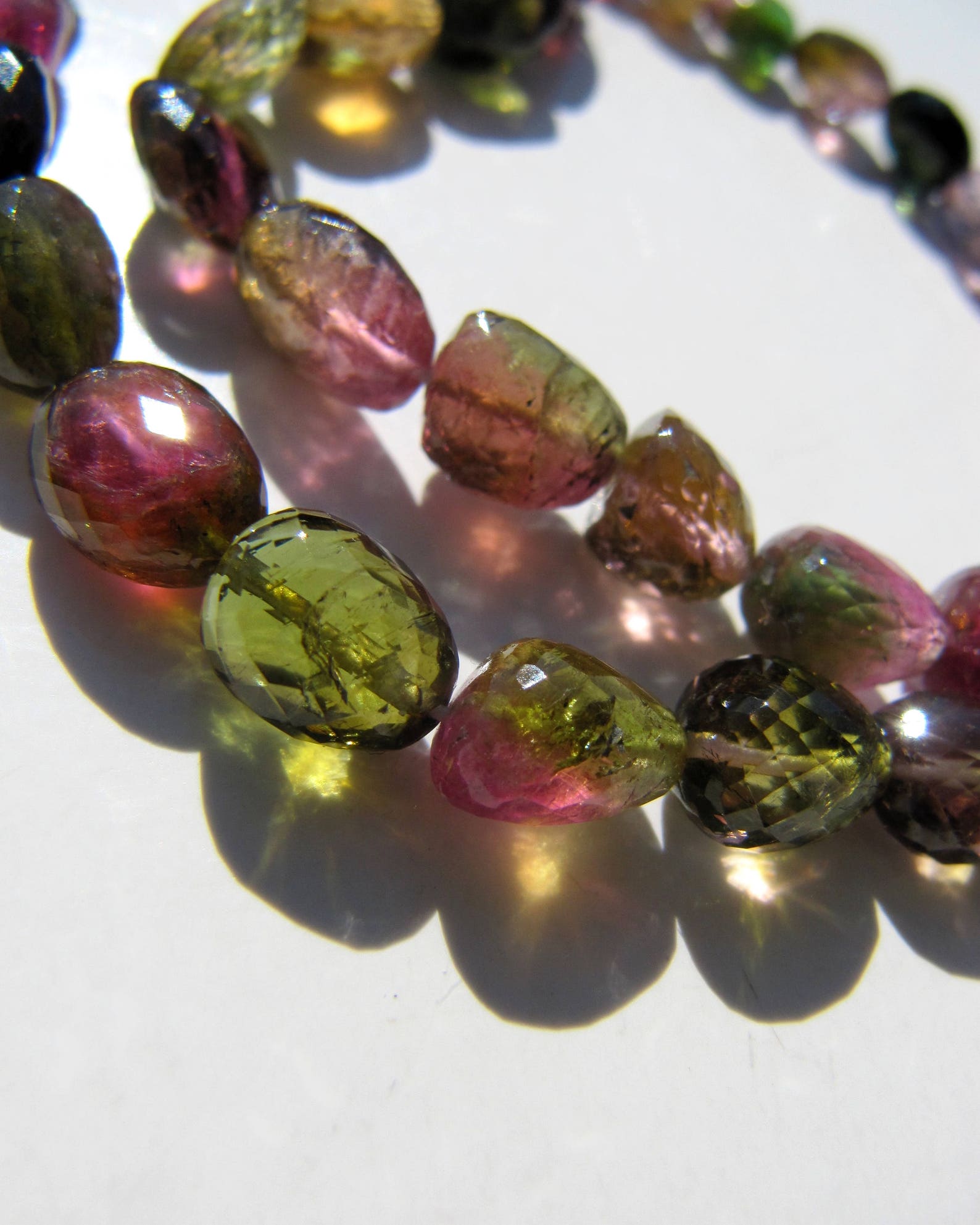 Watermelon Tourmaline Nuggets 15 Inches AAA Micro Faceted | Etsy