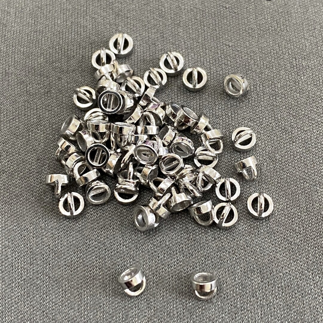 18k White Gold Bead End Tip With Bar • 3.50mm Wide • EASY to MANAGE ...