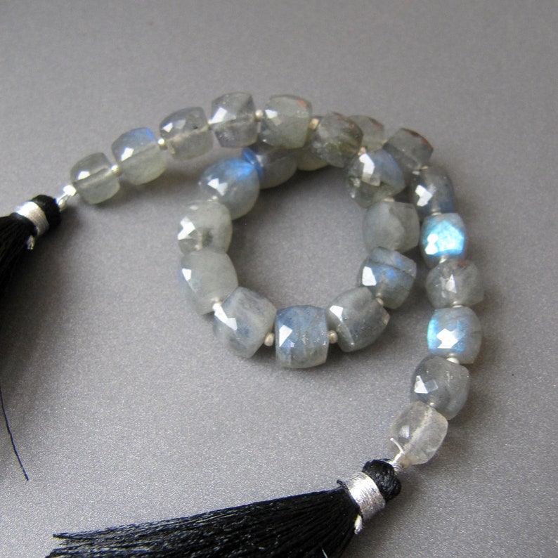 Labradorite Cubes 6.50-8.25mm AAA Micro Faceted Natural - Etsy