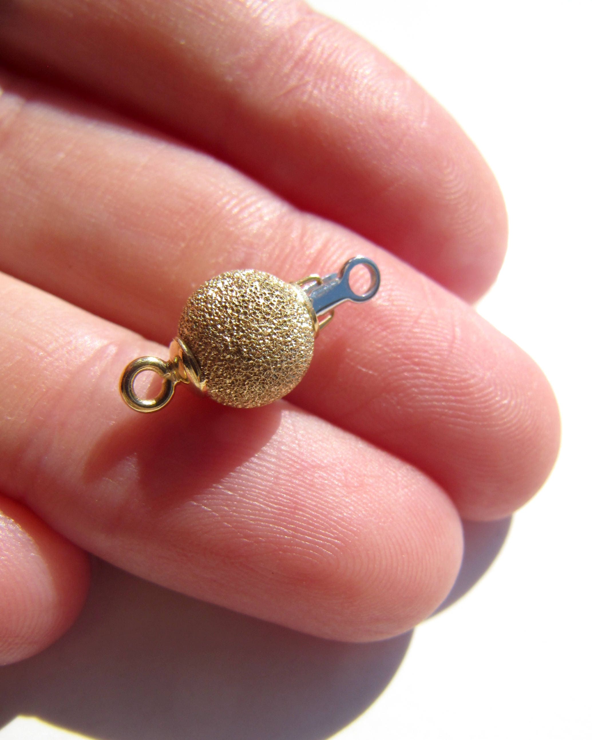 14k Gold Clasp 8mm Heavy Weight Solid 14 Carat White or - Etsy