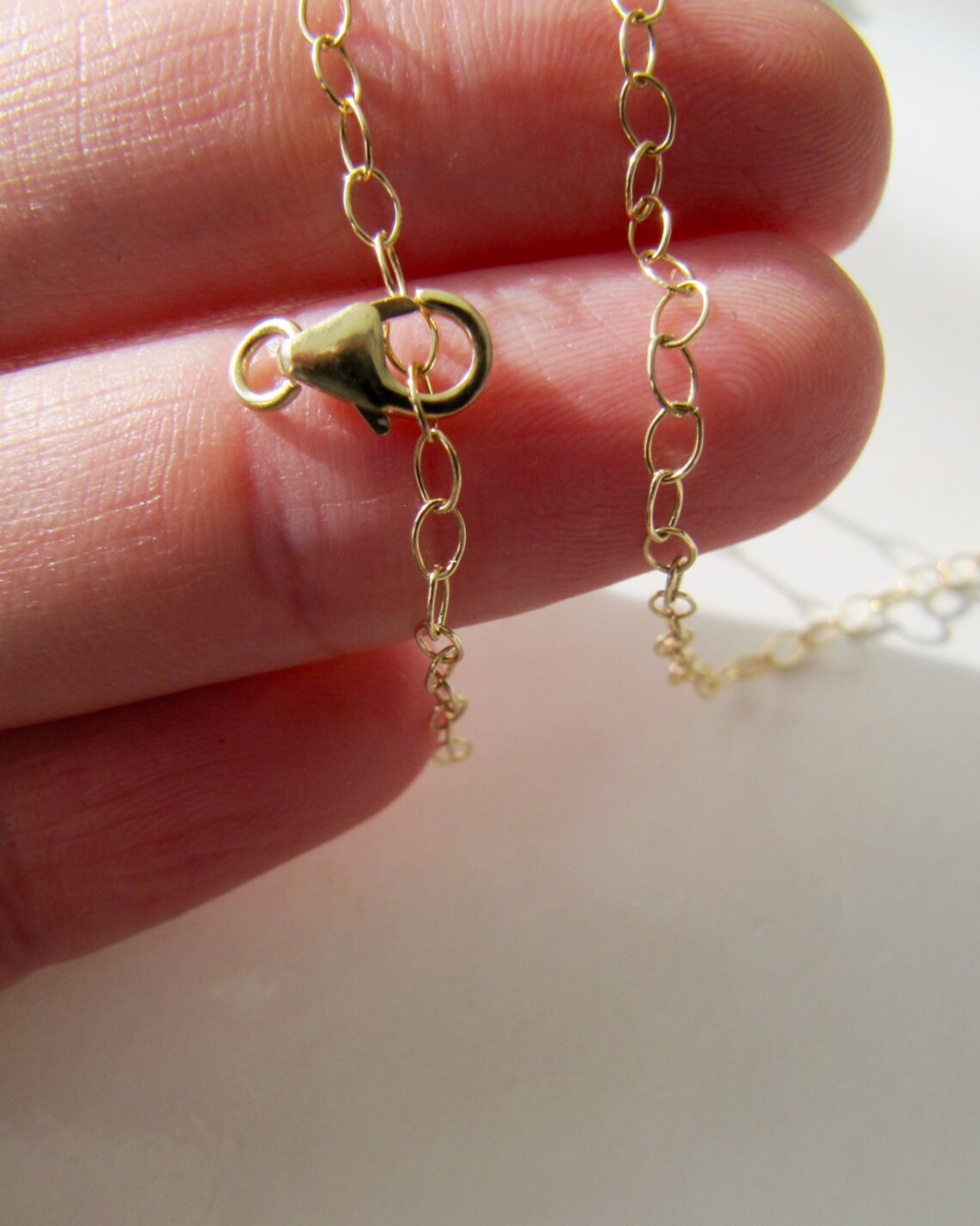 14k Gold Chain Extender Solid 14 Carat Yellow White Rose - Etsy