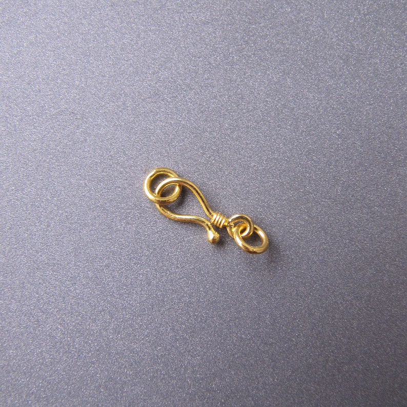 18k Gold Clasp 12.75mm Hook Solid 18 Carat Yellow Gold | Etsy