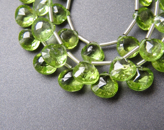 Peridot Carved Leaves • AAA Hand Carving Leaf Drops • Natural Gemstone ...