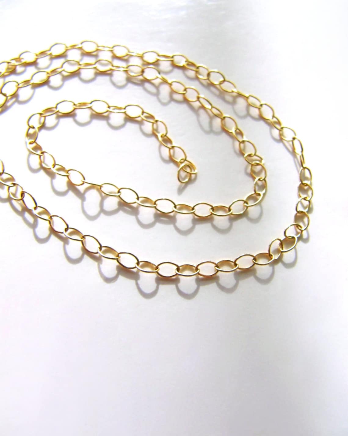 14k Gold Chain Extender Solid 14 Carat Yellow White Rose - Etsy