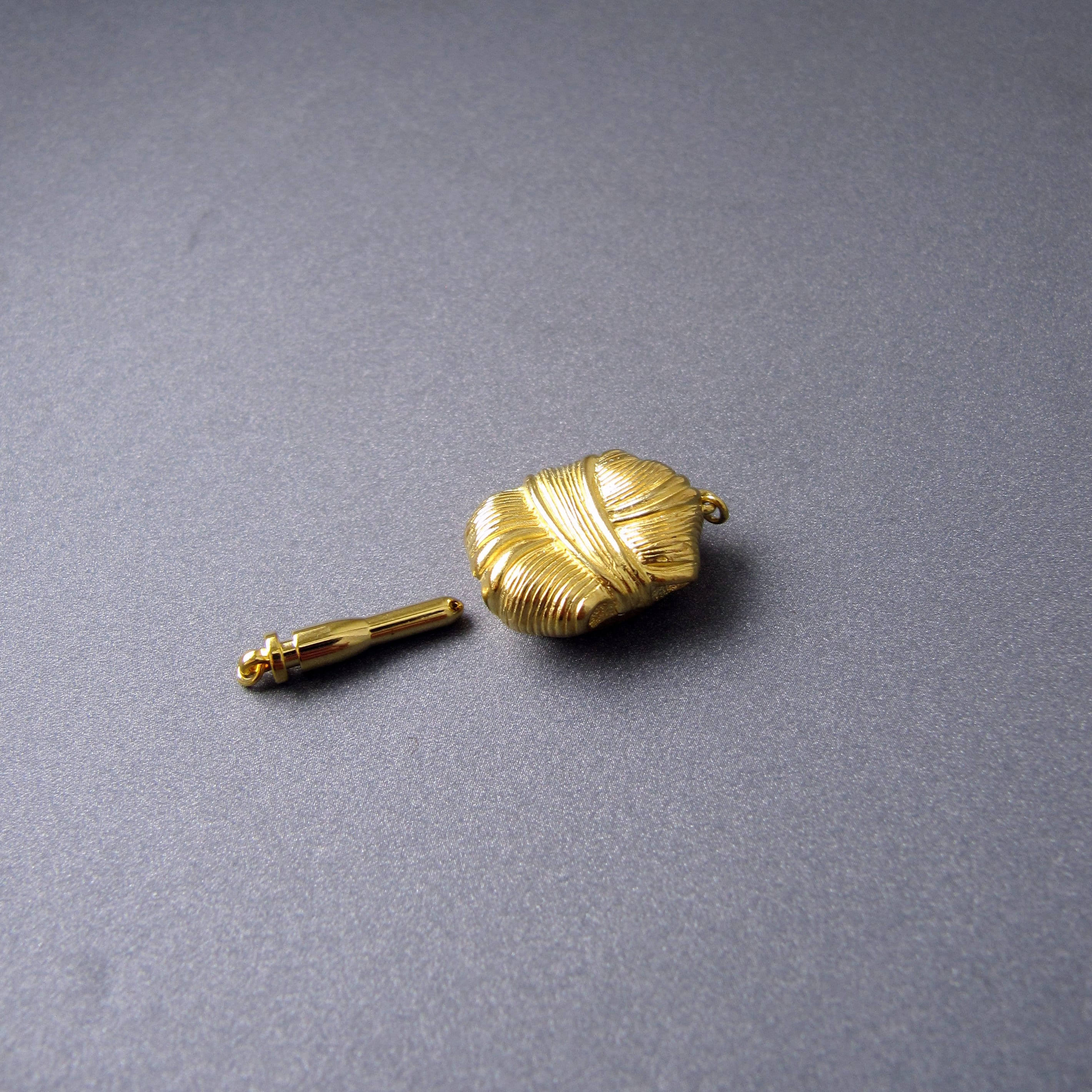 Gold Vermeil Silver Box Clasp 19x15mm Textured Brushed | Etsy