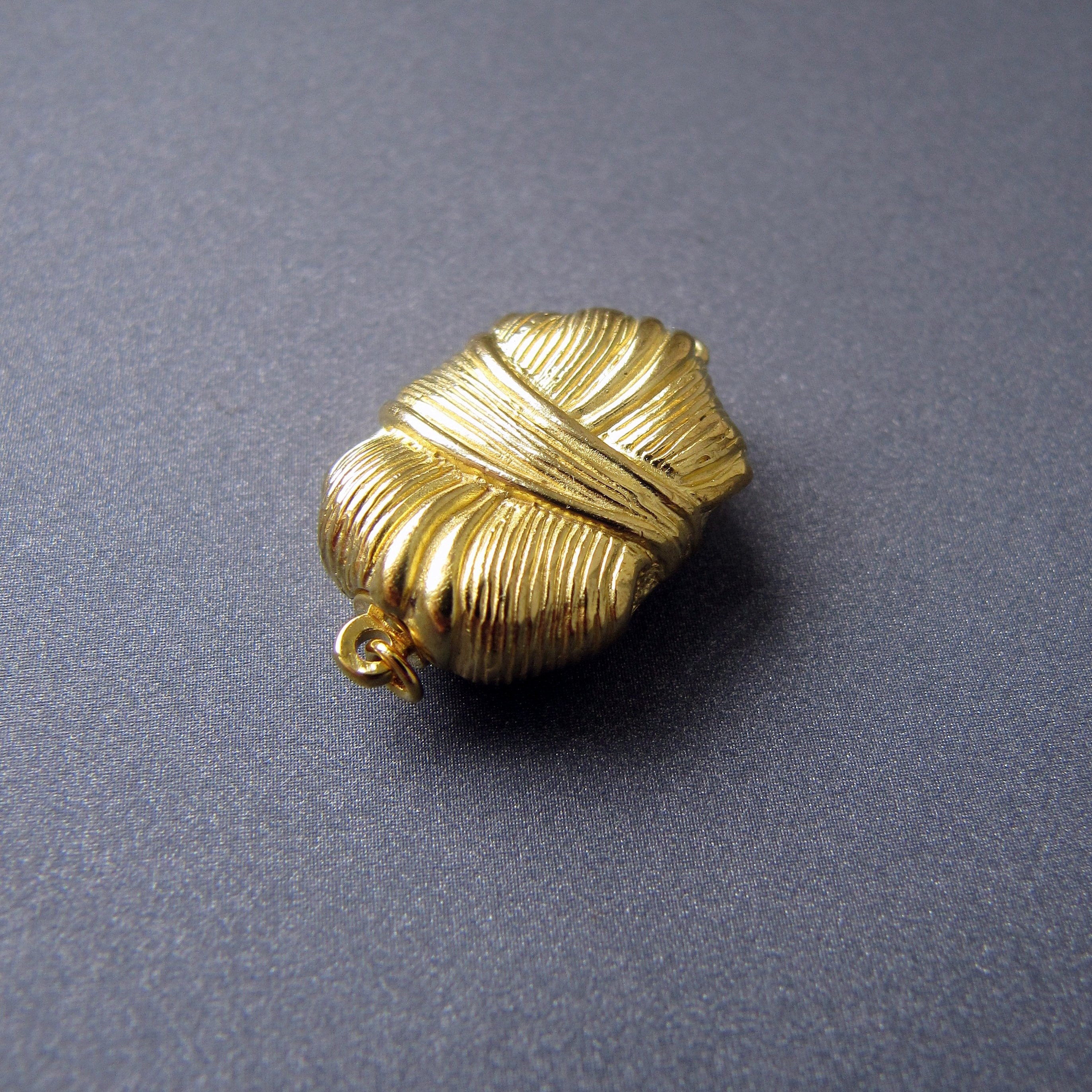 Gold Vermeil Silver Box Clasp 19x15mm Textured Brushed | Etsy