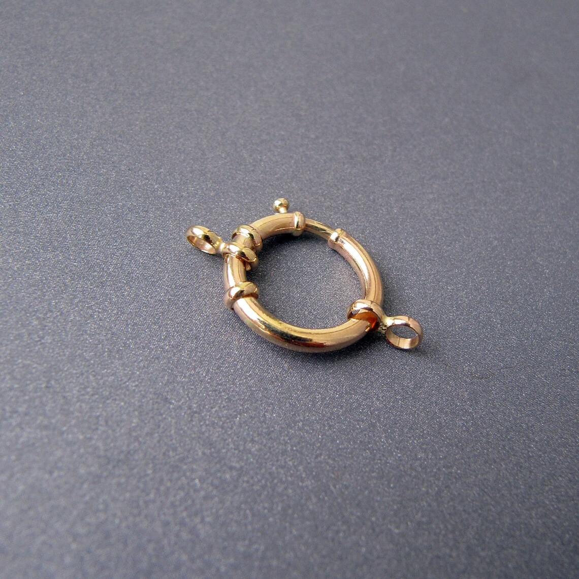 14k Gold Clasp • 14x2mm 12x2mm 10x2mm 8x2mm Jumbo Spring Ring • Solid ...