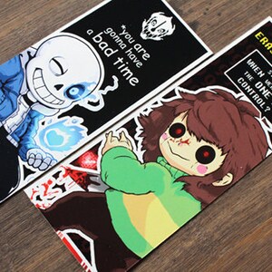 Undertale Bookmarks · Videogames Bookmarks - Etsy