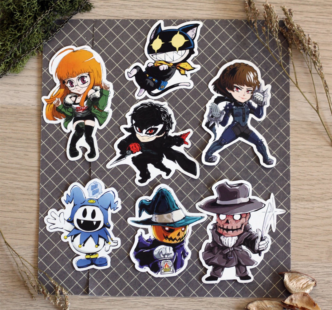 Persona Shin Megami Tensei SMT Stickers · Joker Morgana Futaba Makoto ...