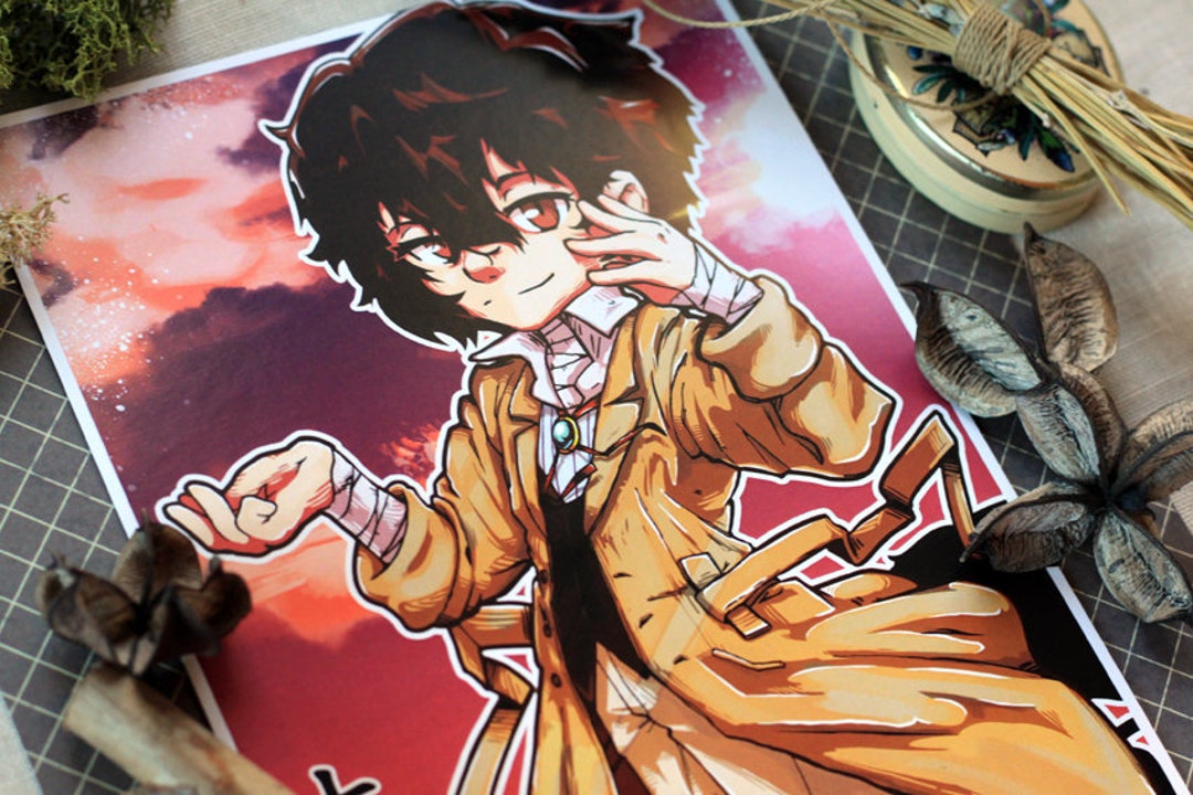 Osamu Dazai Print · Bungo Stray Dogs Print · Anime Prints - Etsy