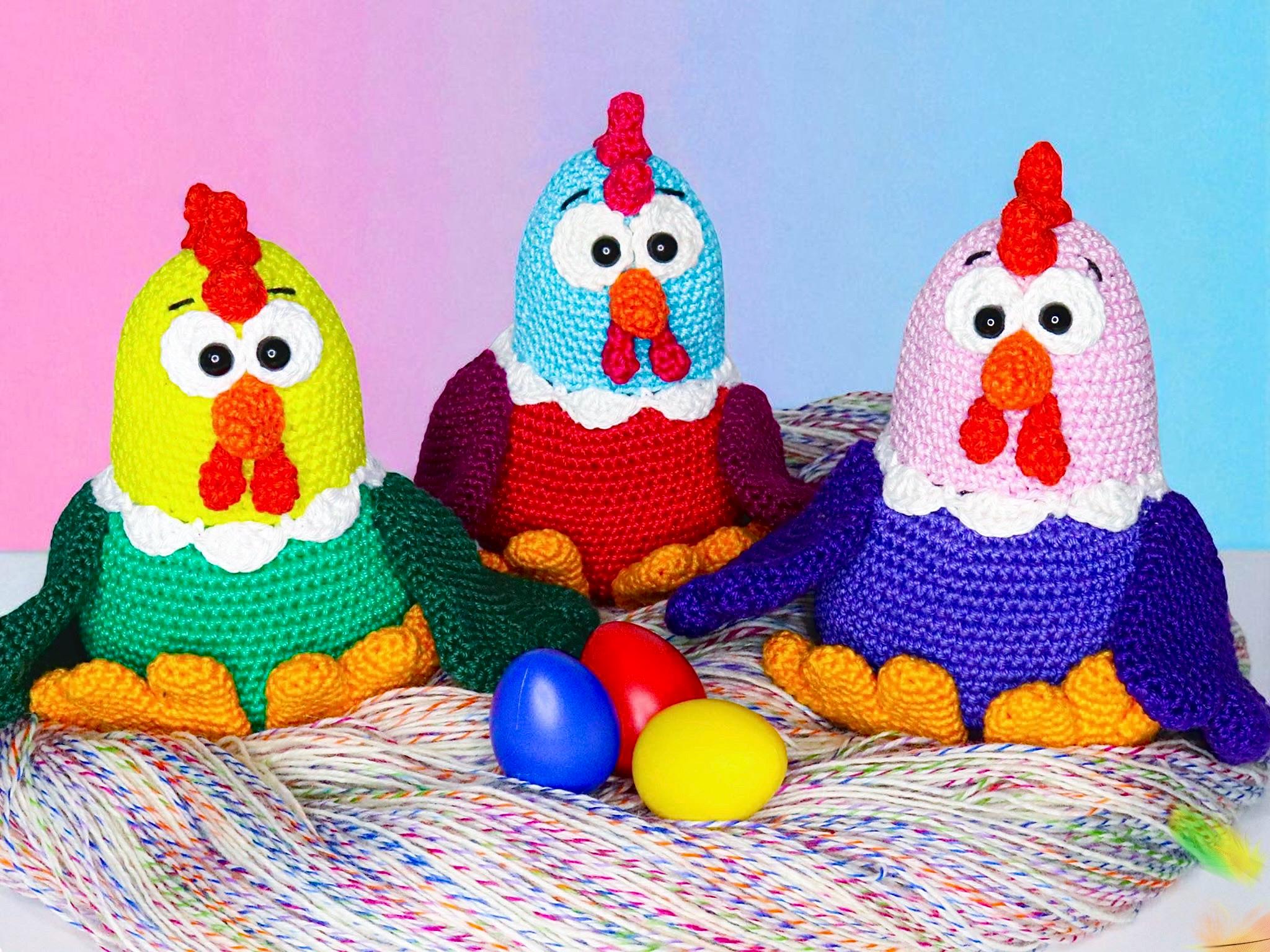 Crochet Pattern - Big Fat Chicken - Etsy