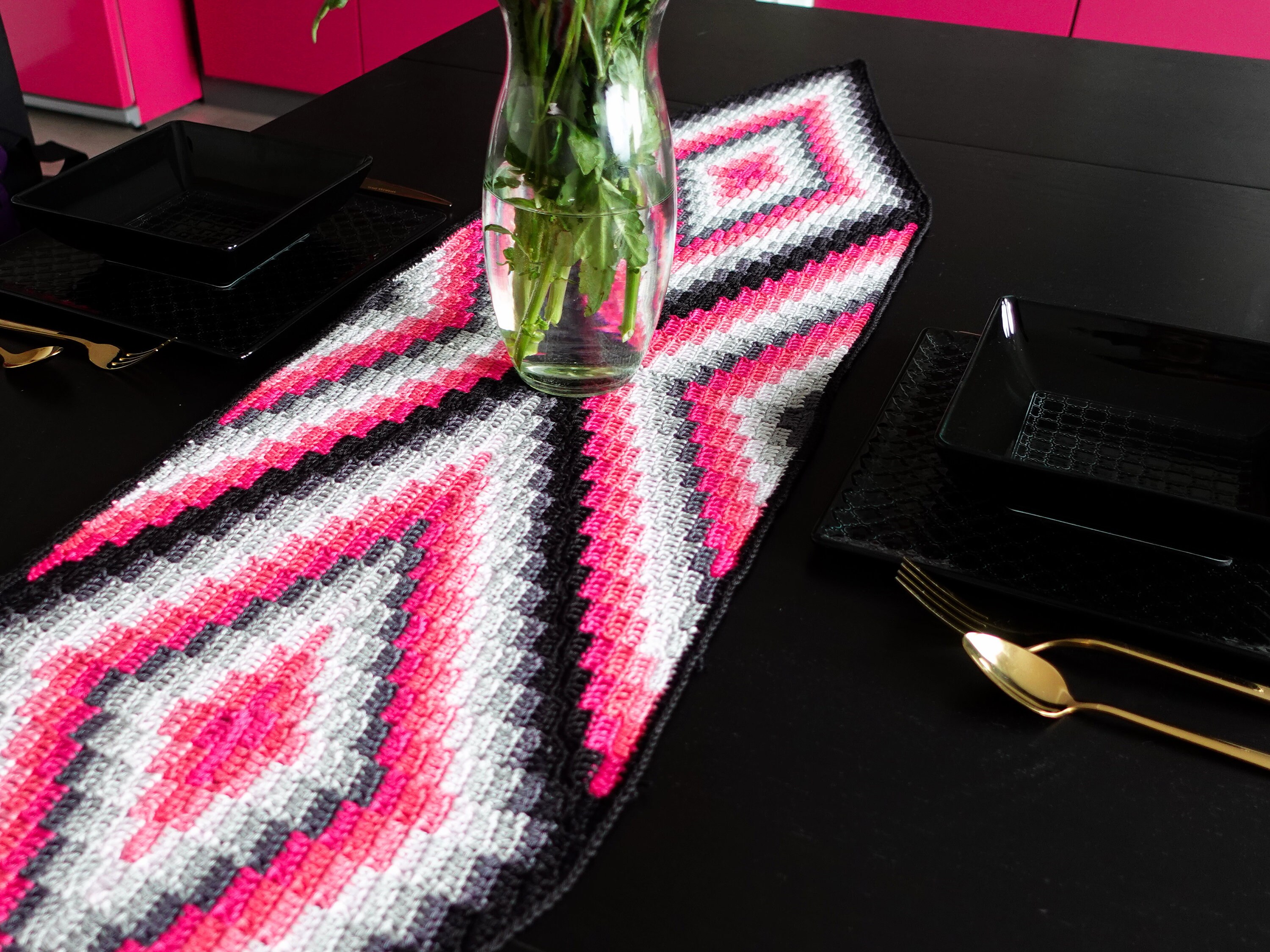 Crochet Pattern - Table Runner Corner to Corner - Etsy