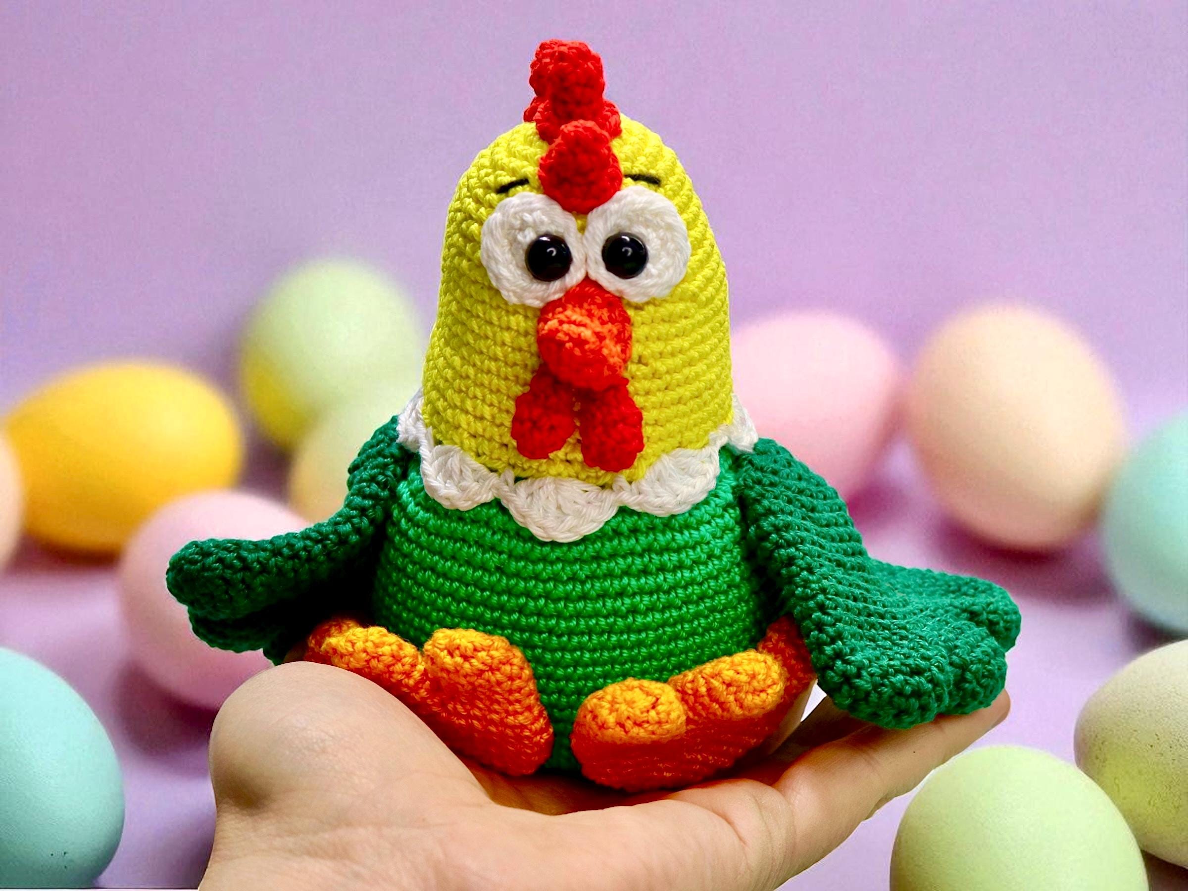 Crochet Pattern - Big Fat Chicken - Etsy