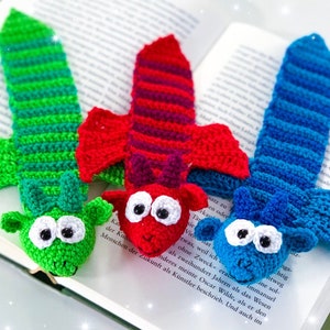 Crochet Pattern - Dragon Bookmark - Etsy