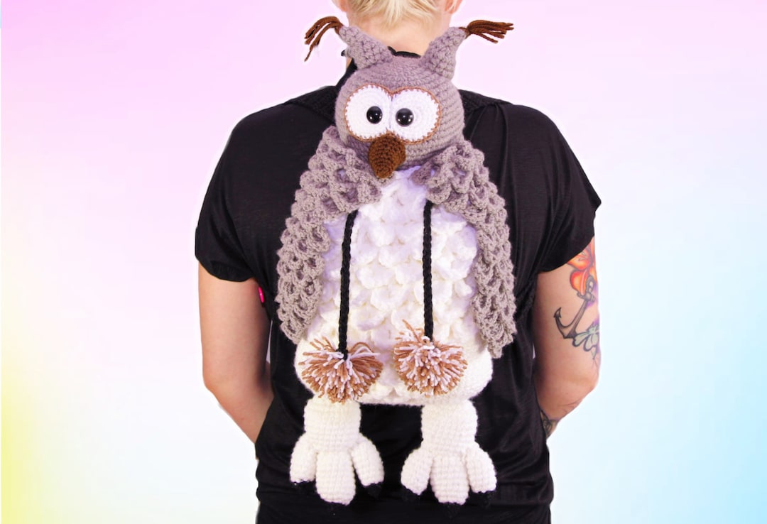 Crochet Pattern - Backpack Snowy Owl Hedwig - Etsy