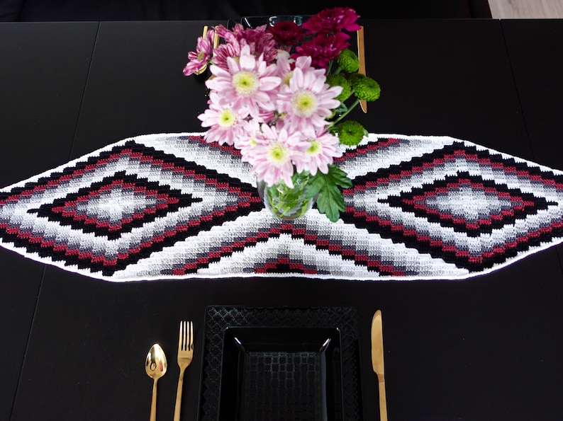 Crochet Pattern - Table Runner Corner to Corner - Etsy