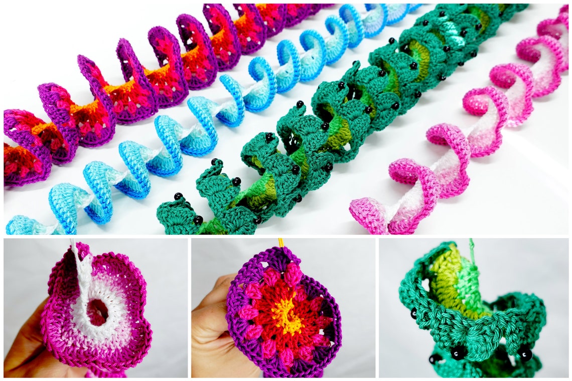 Crochet Pattern - 4 Decorative Wind Chimes - Etsy