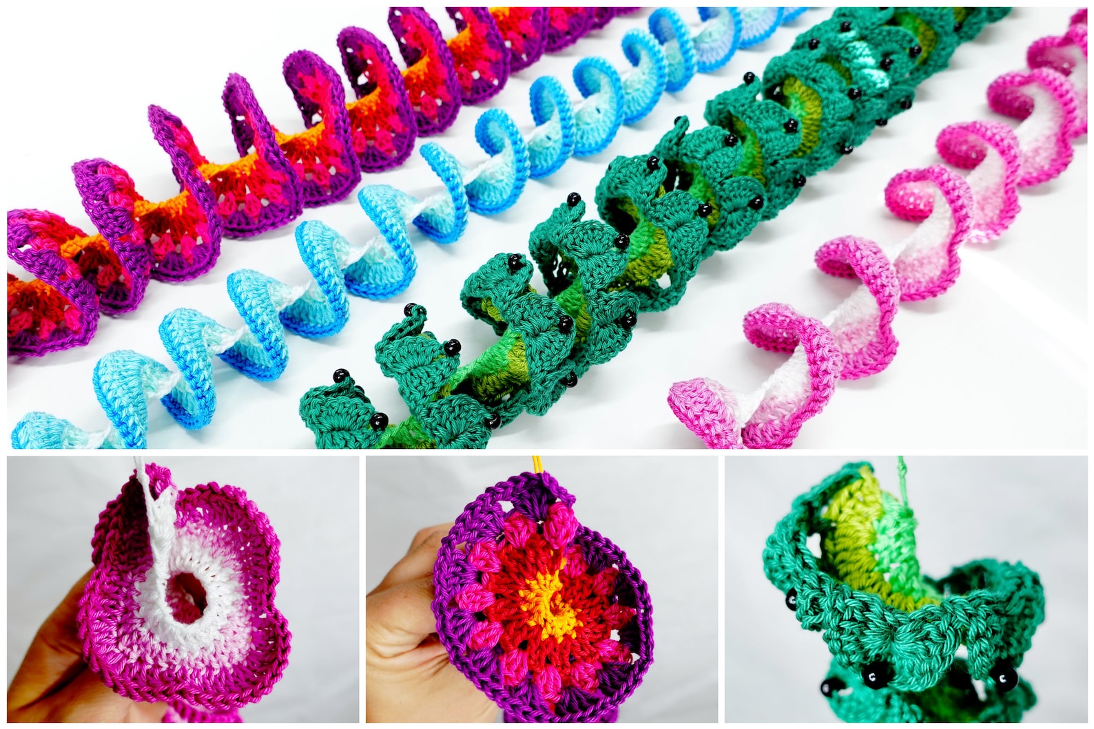 Crochet Pattern - 4 Decorative Wind Chimes - Etsy
