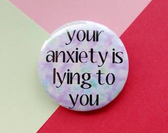 I Have Social Anxiety Pin Badge Button - Etsy