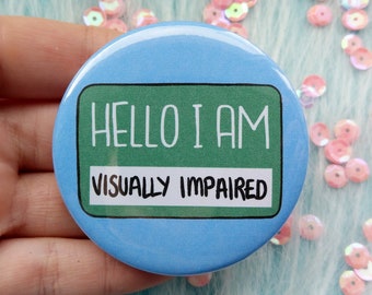 Visually Impaired Badge - Etsy
