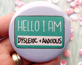 Dyslexic Badges | Etsy