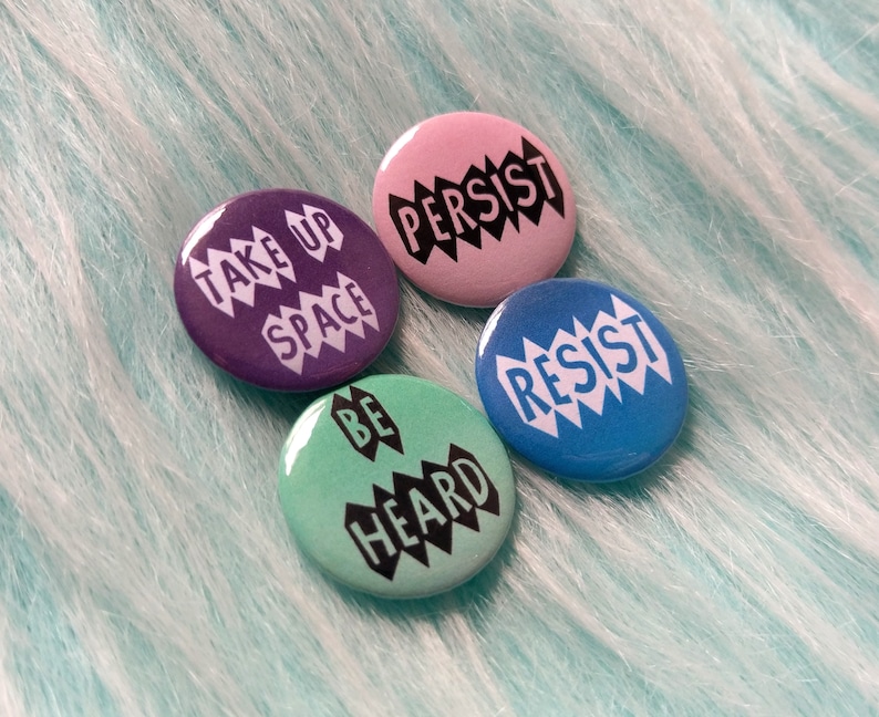 Be Heard Badge Feminist Pins Social Justice Button or Magnet - Etsy