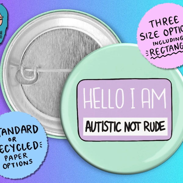 Im Autistic Badge - Etsy