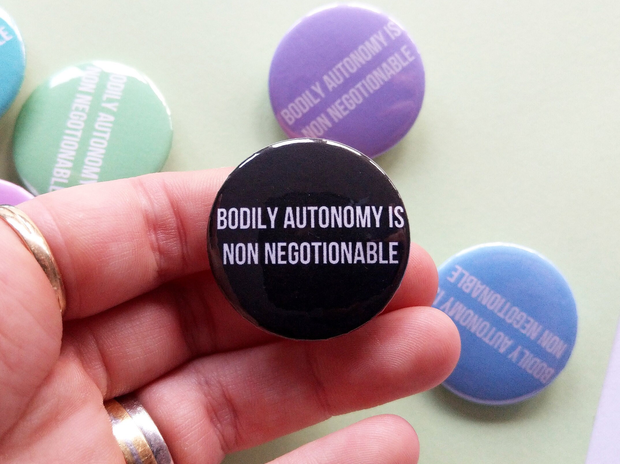 Bodily autonomy pro choice badge abortion reproductive rights | Etsy
