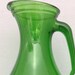 Emerald Green Water Pitcher Midcentury Green Glass Pitcher - Etsy