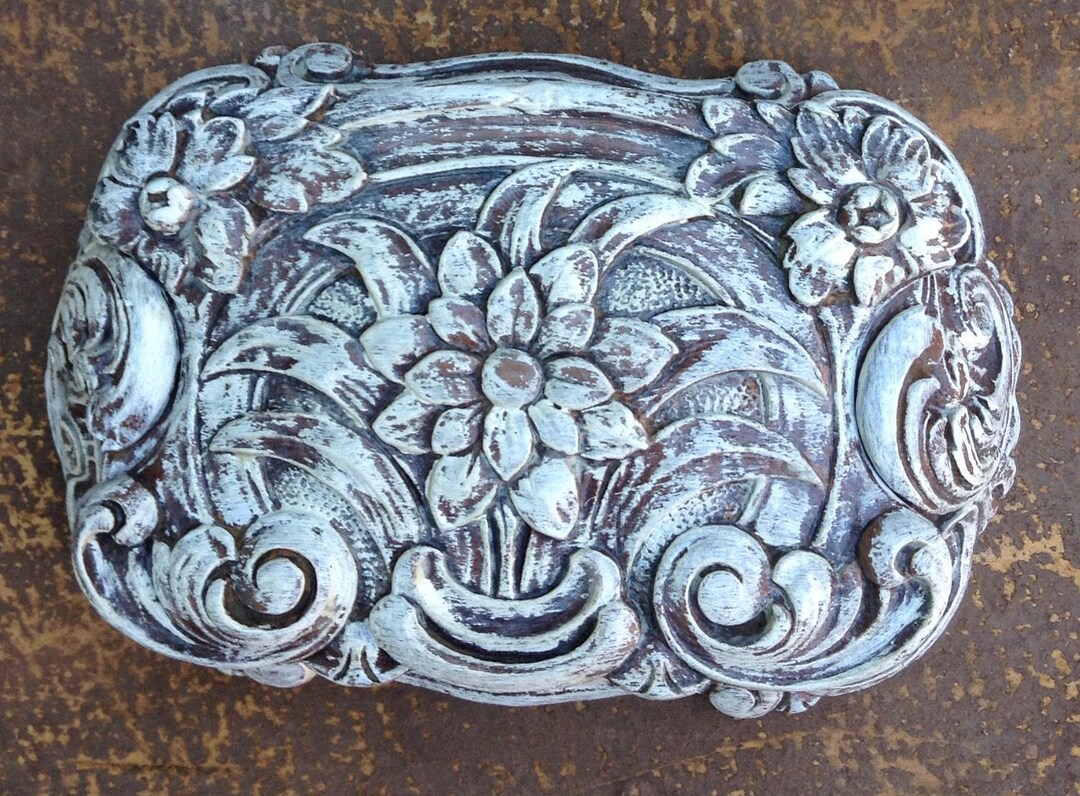 Syroco Wood Box Upcycled Wood Box Made in USA Box Trinket Box Cigarette ...