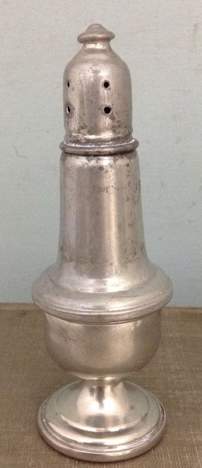 Pewter Salt and Pepper Set Pewter Shaker Set Vintage Tableware - Etsy