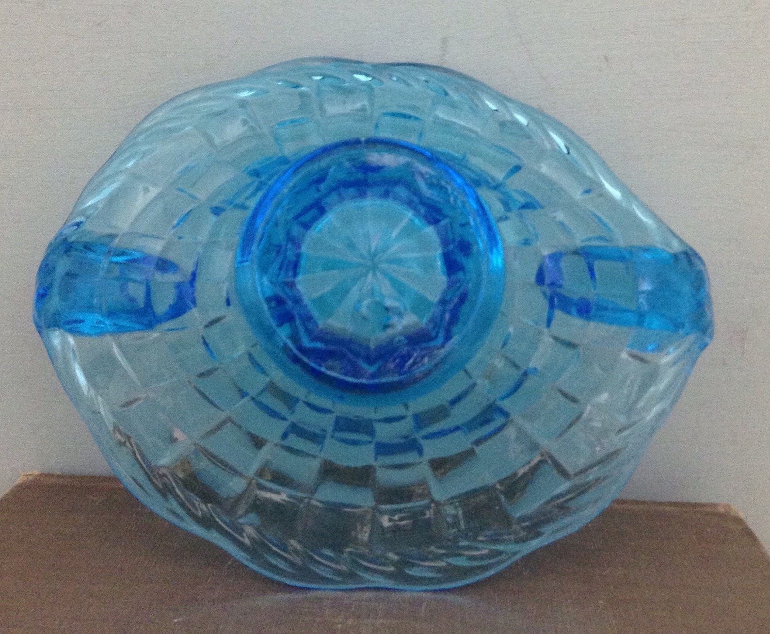 Blue Glass Candy Bowl Bon Bon Dish Nut Bowl Trinket Bowl | Etsy