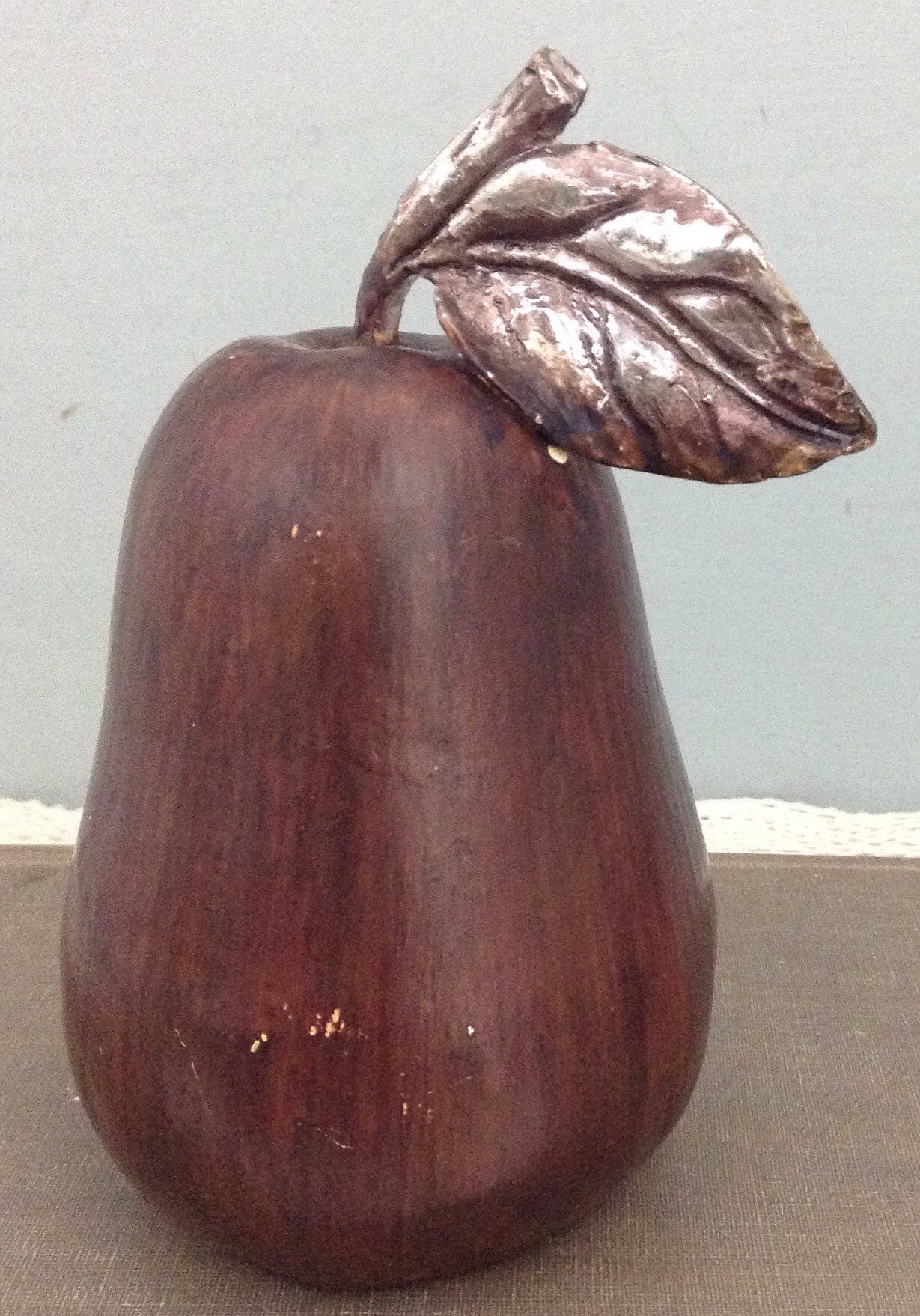 Chalkware Fruit Wood Look Fruit Vintage Chalkware Apple | Etsy