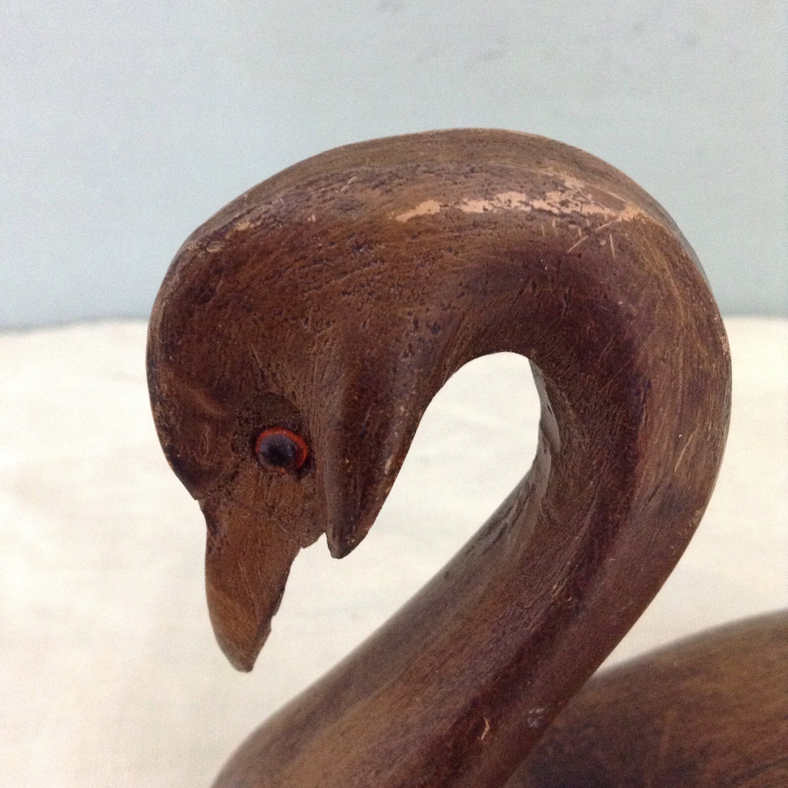 Carved Wood Swan Figurine Set Wood Swan Swan Sculpture Wood - Etsy