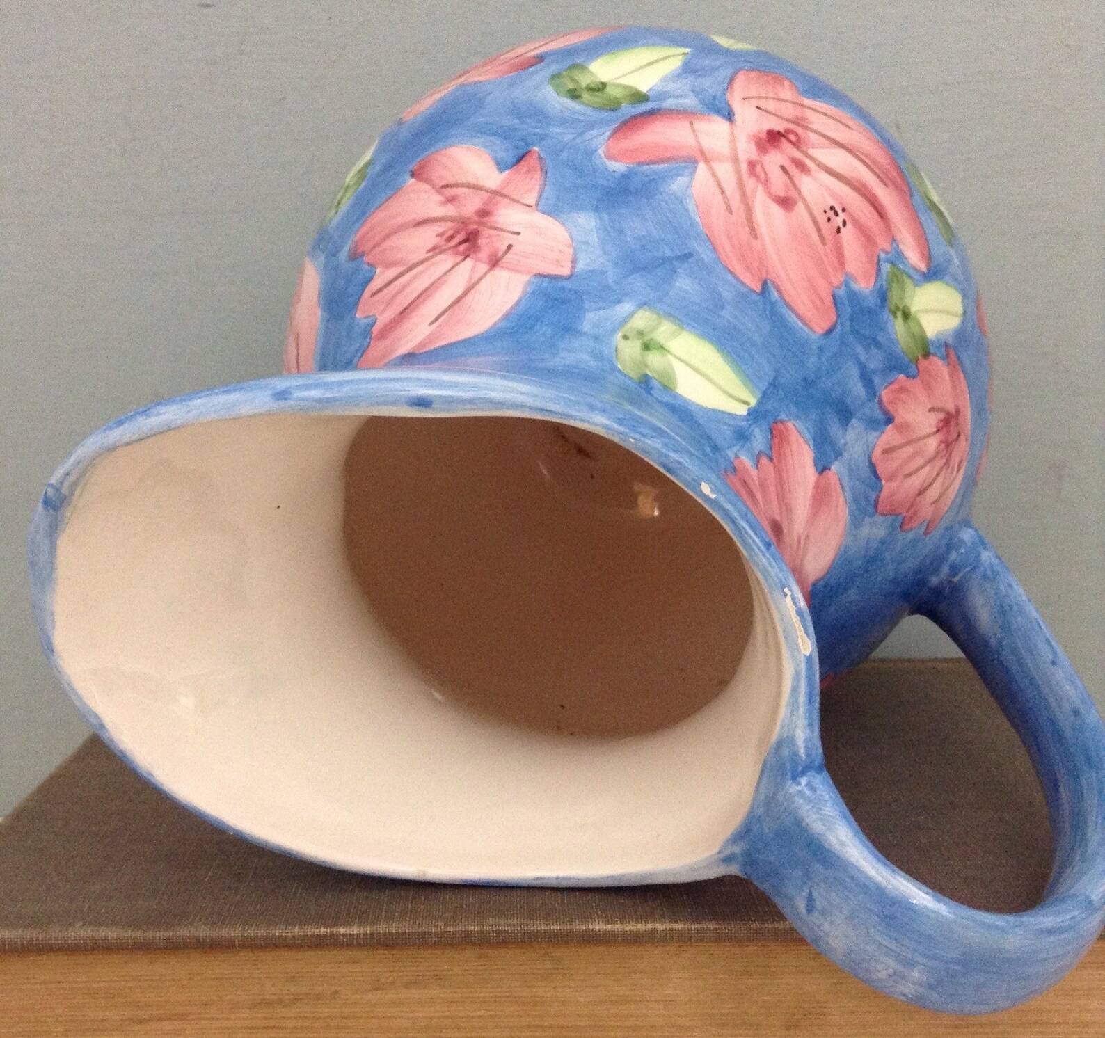Ceramic Juice Pitcher Water Pitcher Pink Rose Decor Hand - Etsy