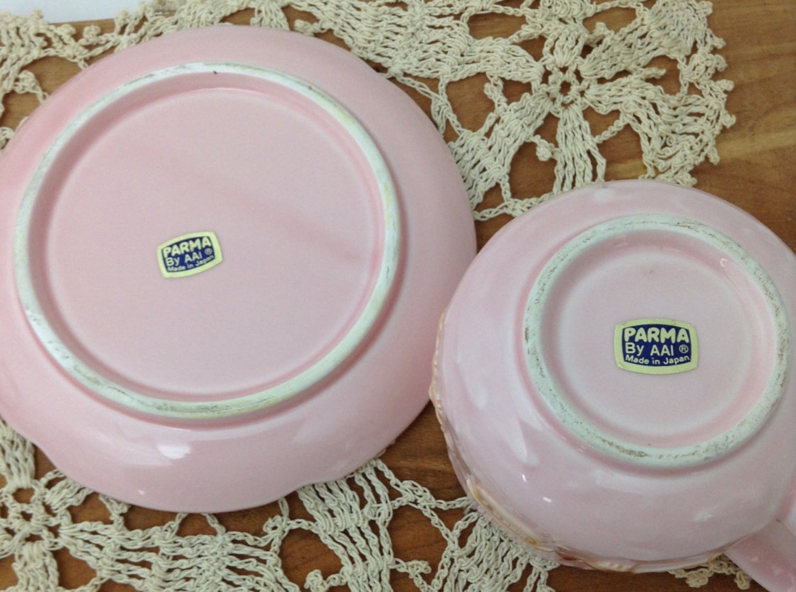 Pink Childs Cup Childs Cup Set Pink Cup and Saucer Nursery - Etsy