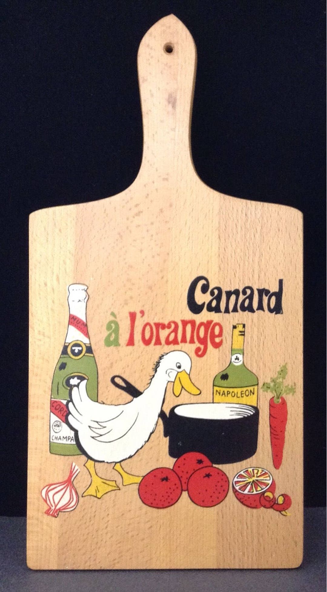 Vintage Wood Cutting Board Kitsch Kitchen Decor Kitsch Wall Art Wood ...