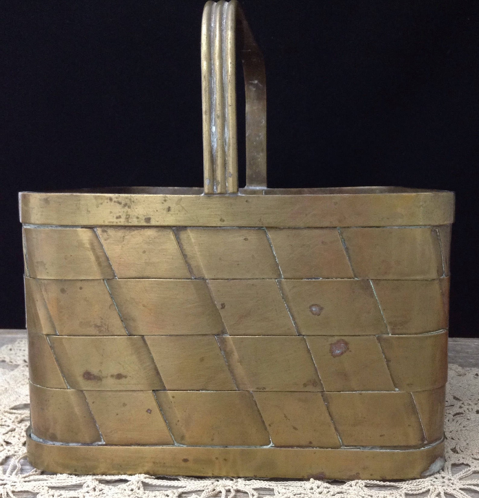 Large Brass Basket Brass Planter Brass Wedding Basket Fruit - Etsy
