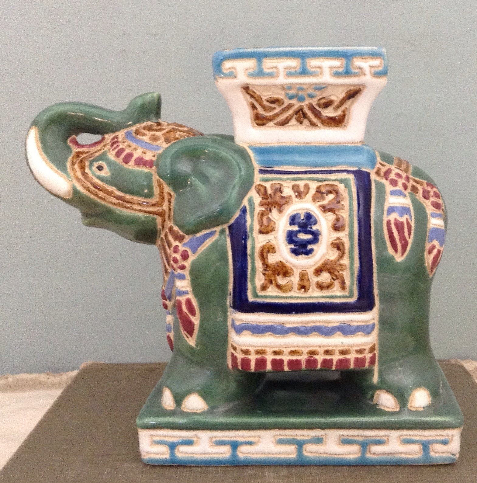 Good Luck Elephant Figurine Elephant Statue Vintage | Etsy