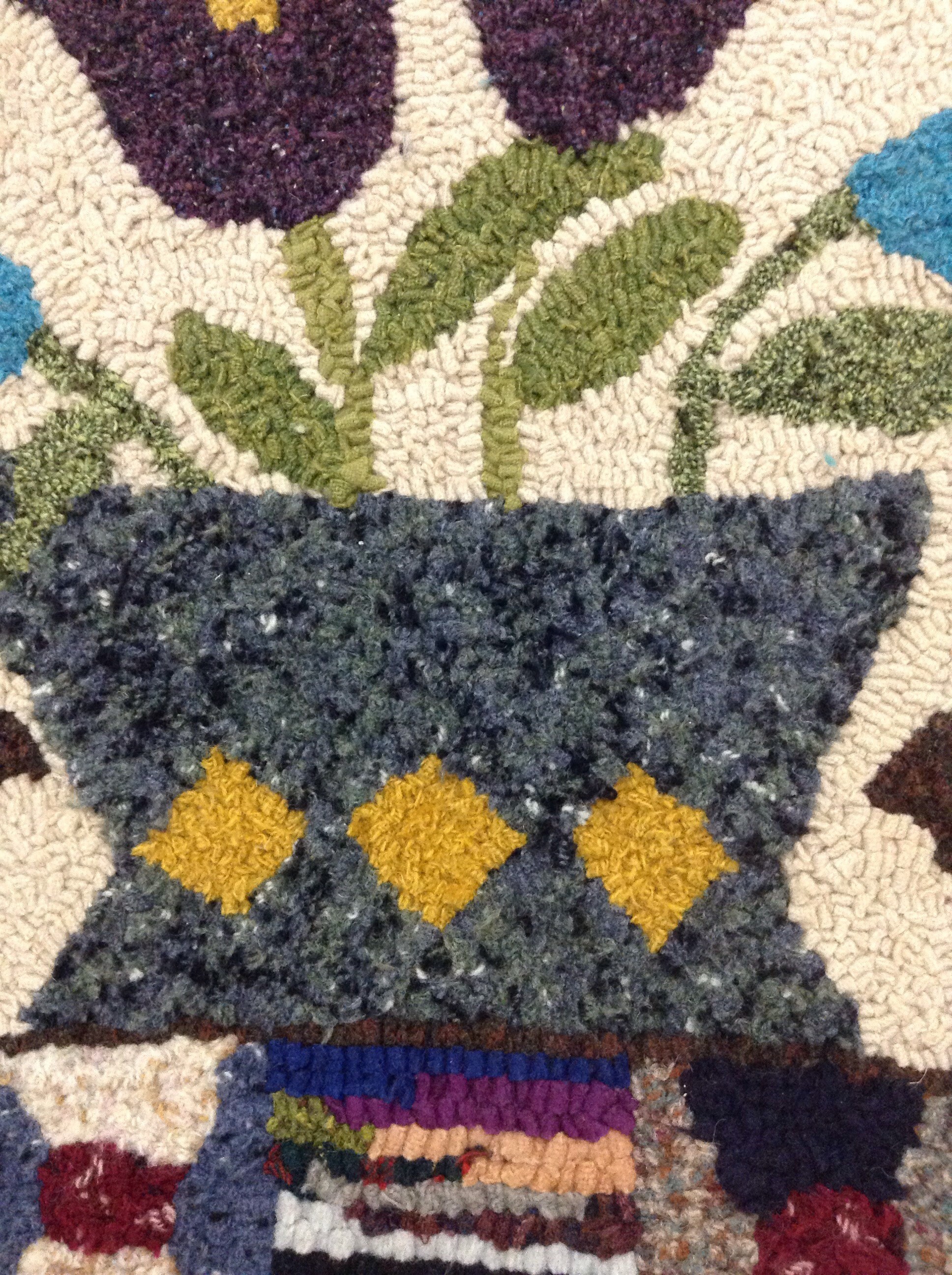 Hooked Rug Wall Hanging Vintage Folk Art Wall Hanging Country | Etsy