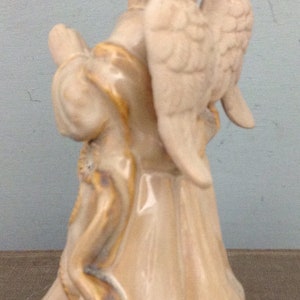 Pottery Angel Figurine Angel Girl Figurine Valentine Gift Angel Statue ...