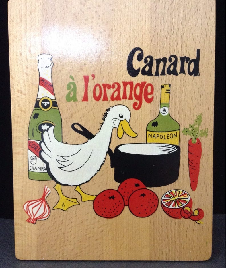 Vintage Wood Cutting Board Kitsch Kitchen Decor Kitsch Wall - Etsy
